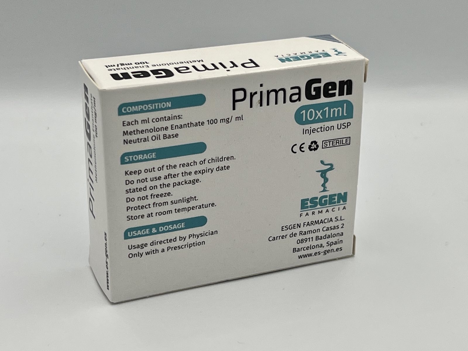 Primabolan 100mg 10x1ml PrimaGen ESGEN - Sterydy24.pro