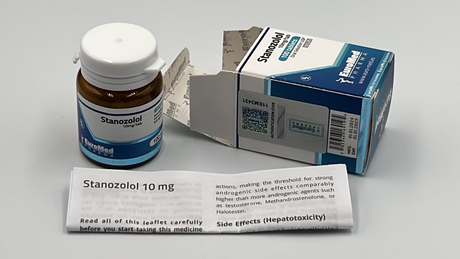 Stanazol 10mg 100tab EuroMed - Sterydy24.pro